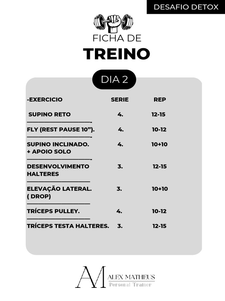 Peitoral Ombro Tríceps | PDF