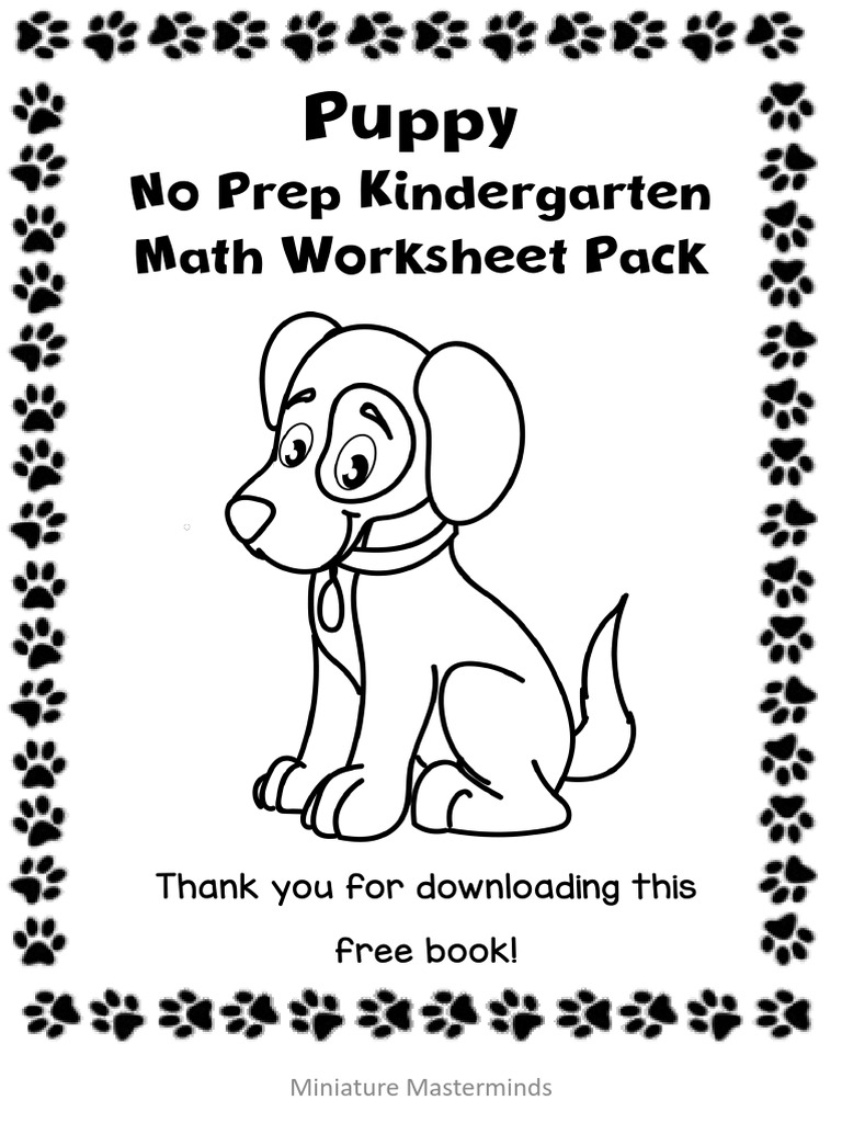 Kindergarten Math Activities Pack | PDF