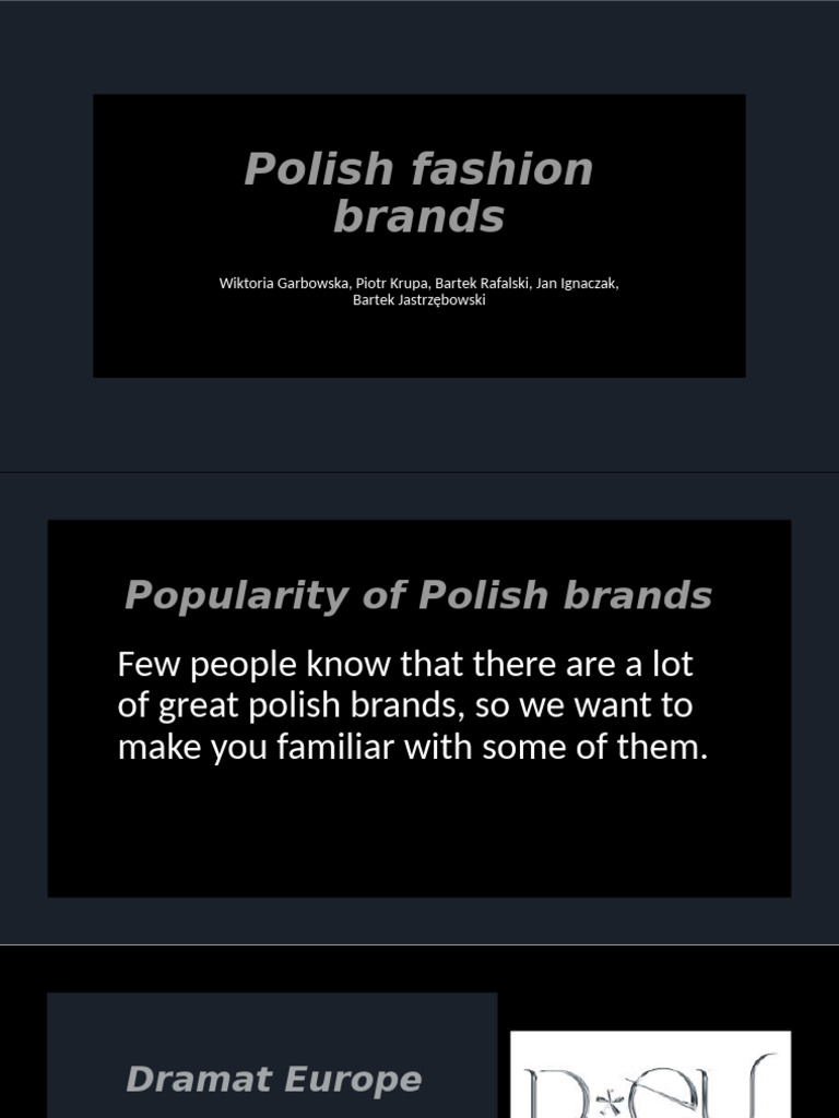 Polish Fashion Brands | PDF