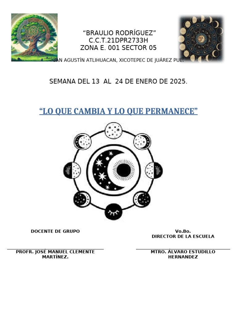 2C Proyecto Todo Cambia Enero | PDF | Calendario