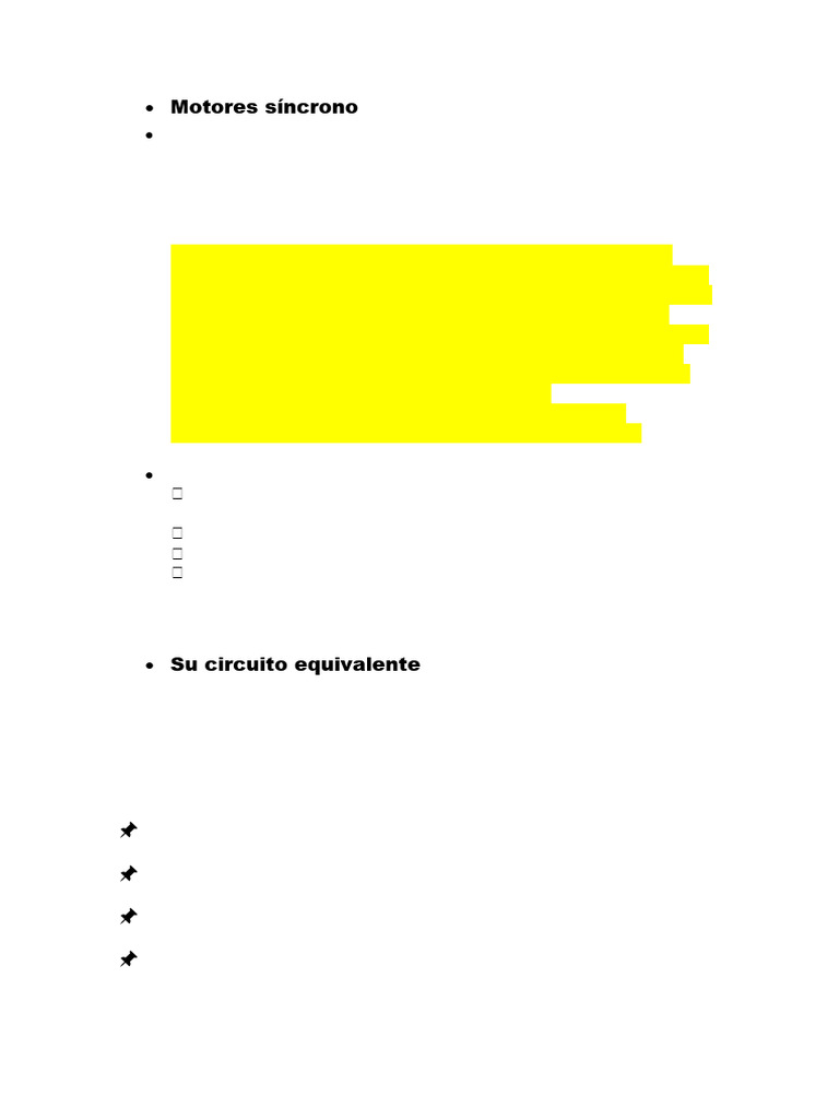 Exposicion Motores Síncrono | PDF | Motor eléctrico | Energia electrica