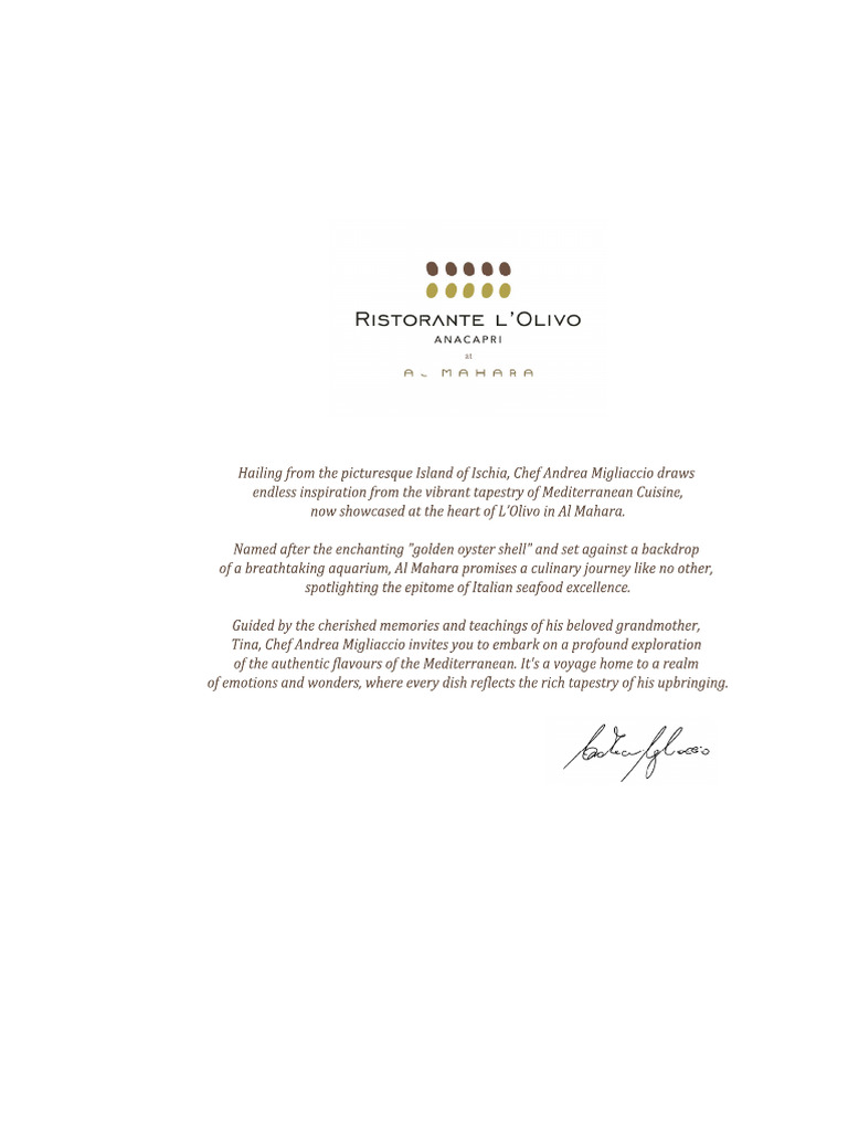 BAALolivo004 WHITE TRUFFLE MENU - 202410 - Spreads | PDF | Pesto | Veganism