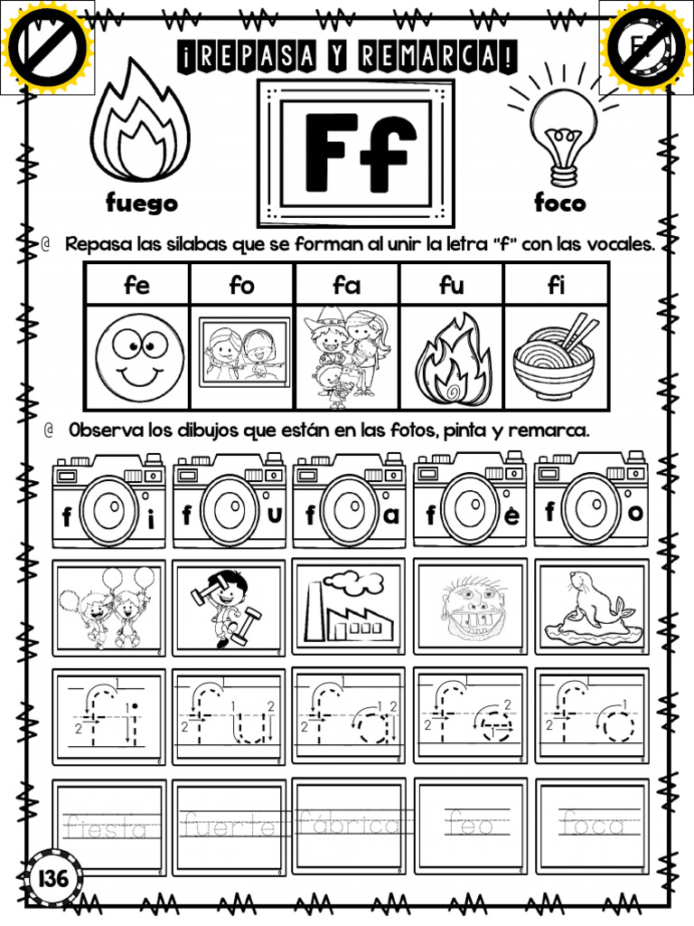 Actividades con la sílaba F | PDF