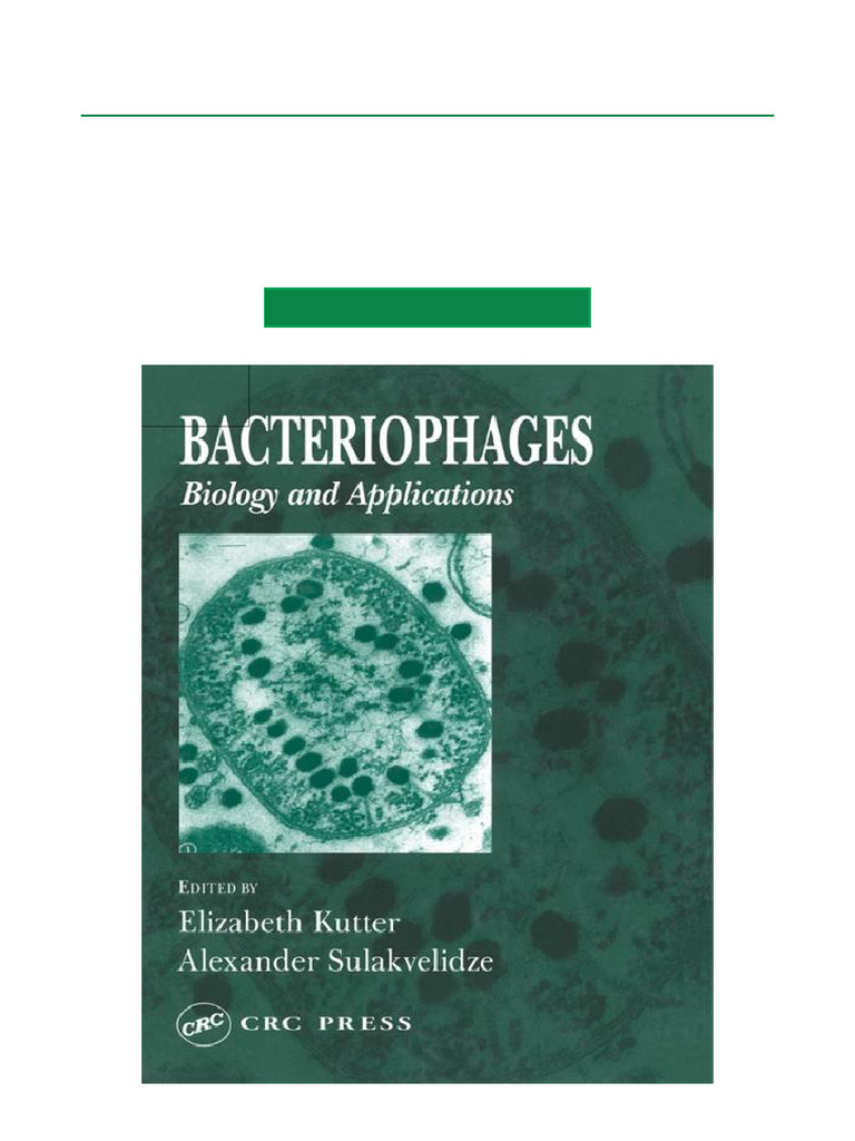 Bacteriophages Biology and Applications - 1st Edition Digital DOCX Download | PDF ...