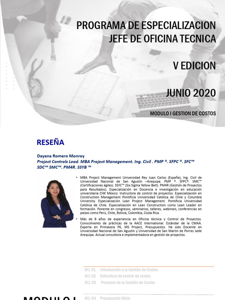 MIS3 Gestion de Costos V2 | PDF | Presupuesto | Business