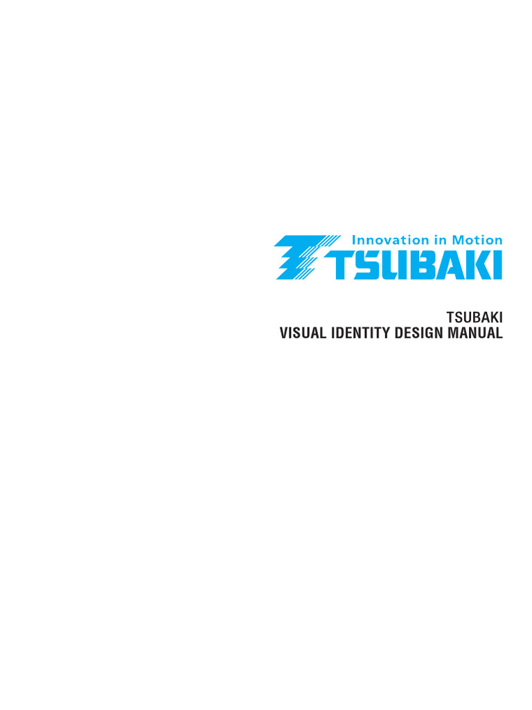 Visual Identification Design Manual - Tsubaki Logo | PDF | Logos ...