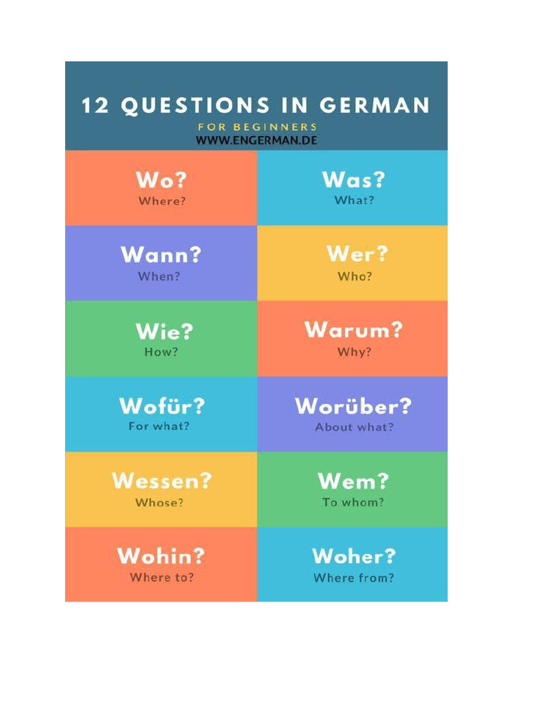 German 12 Questions | PDF