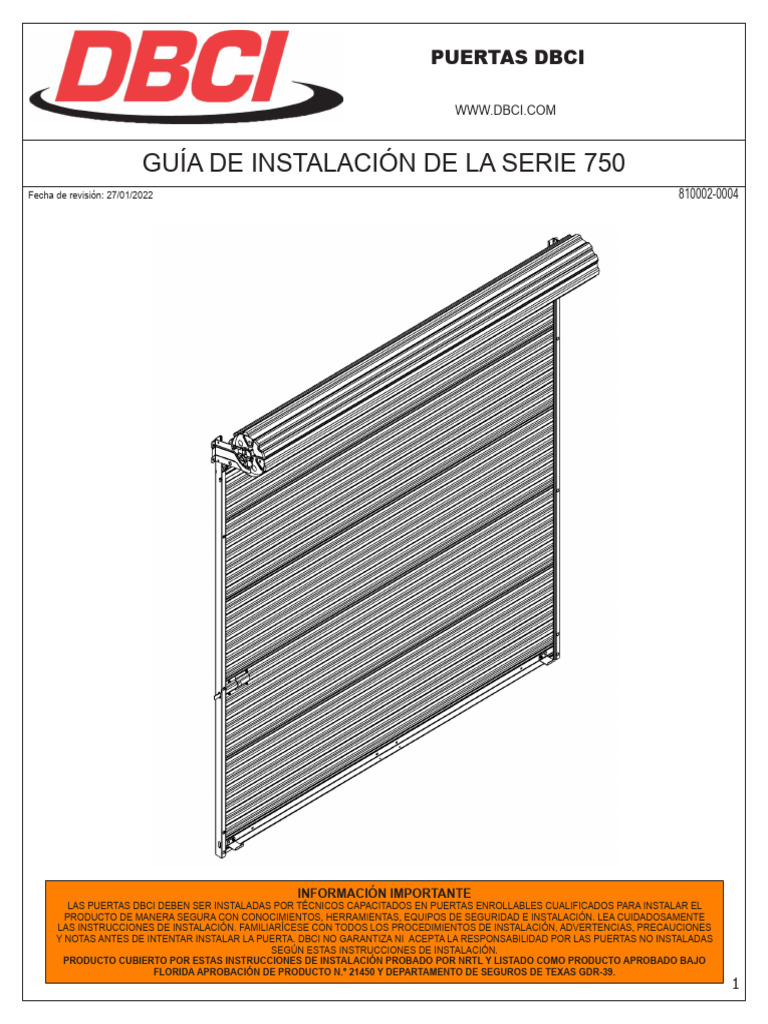 810000-0005 - Instructions, Model 750 Spanish - DBCI | PDF | Tornillo ...
