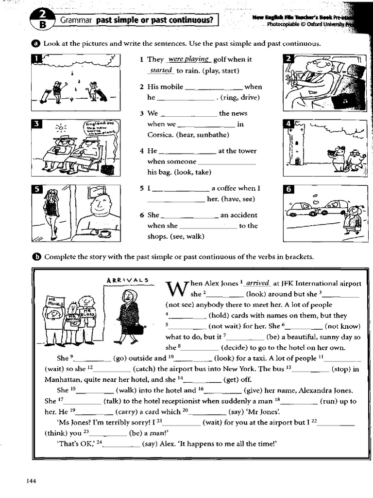 2b Past Simple or Past Continuous | PDF