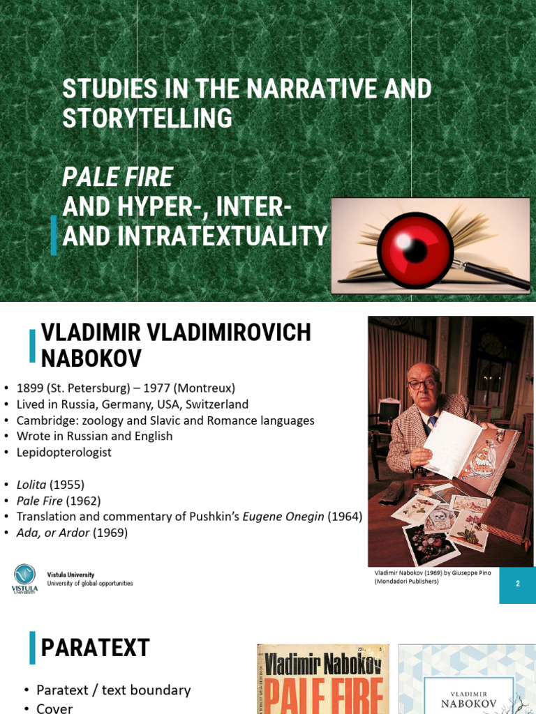 Nabokov's Pale Fire: Intertextual Analysis | PDF | Vladimir Nabokov