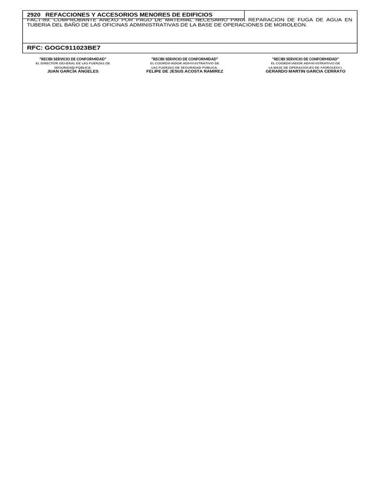 Justif Gastos 1 | PDF