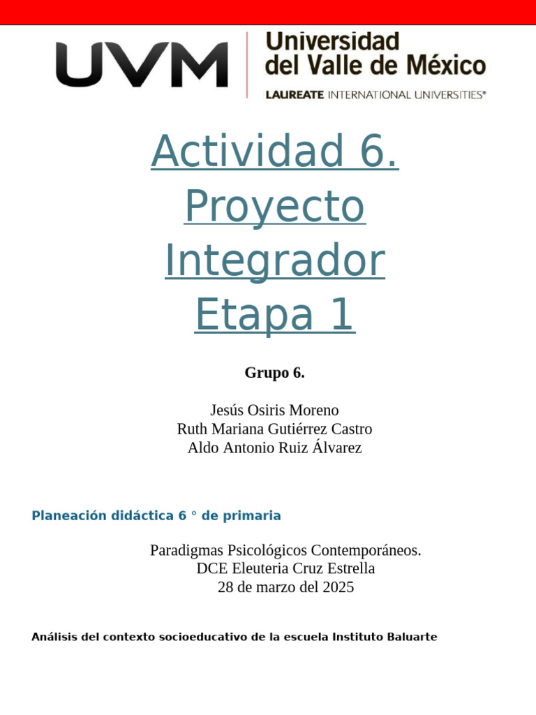 Act.6_Equipo 6 | PDF | Pensamiento | Sustentabilidad