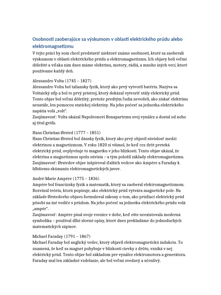 Osobnosti_elektrina | PDF