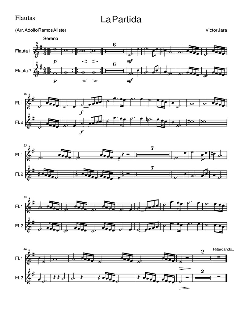 La Partida - Flautas | PDF