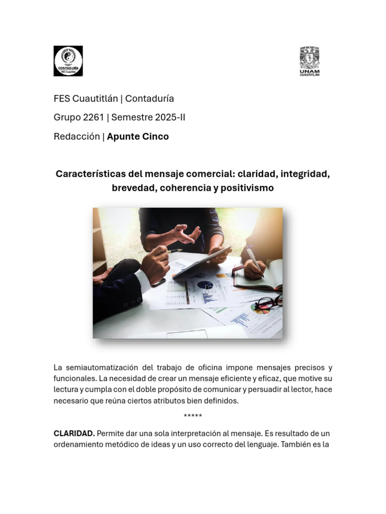 APUNTE CINCO - Redacción | PDF