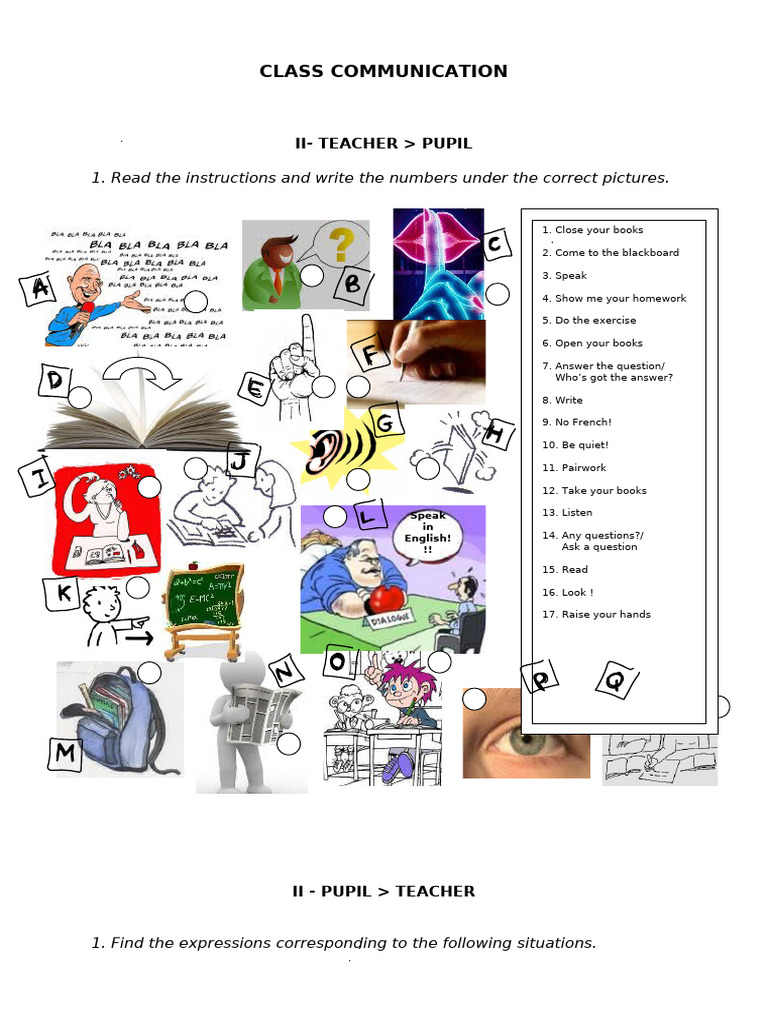 Classroom Commands and Expressions Guide | PDF