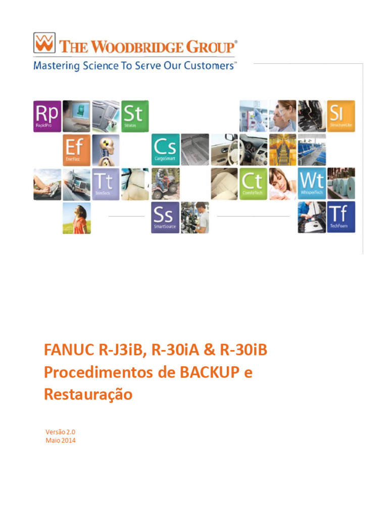 FANUC R-J3iB R-30iA R-30iB Procedimento de Backup e Restauração (PT-BR ...