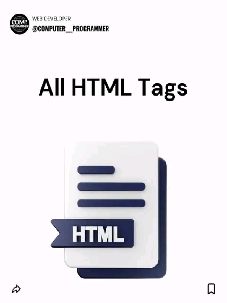 All HTML Tags | PDF