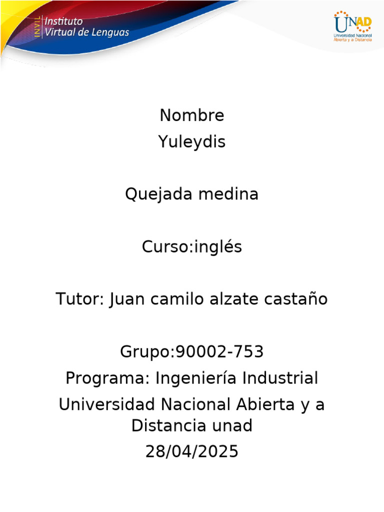 Plantilla Act.2 1 2 1 Task 4 Ingles | PDF