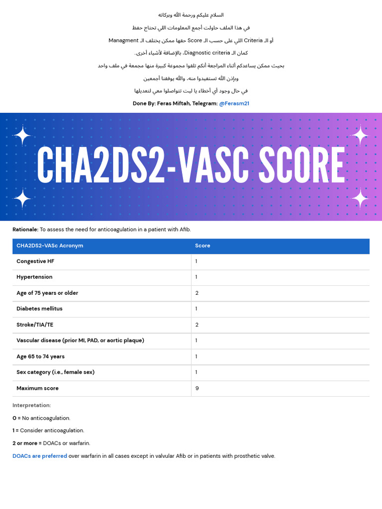SMLE Criteria For Diagnosis and Management & More by Feras | PDF | Medical Specialties ...