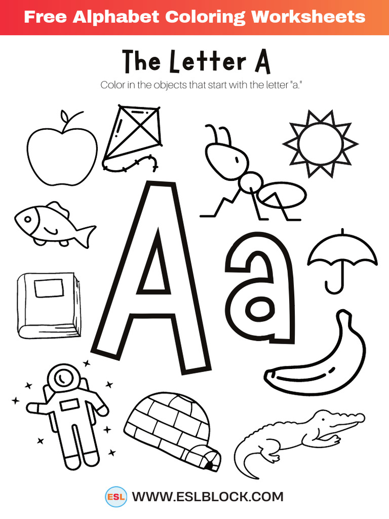Free A to Z Alphabet Worksheets | PDF