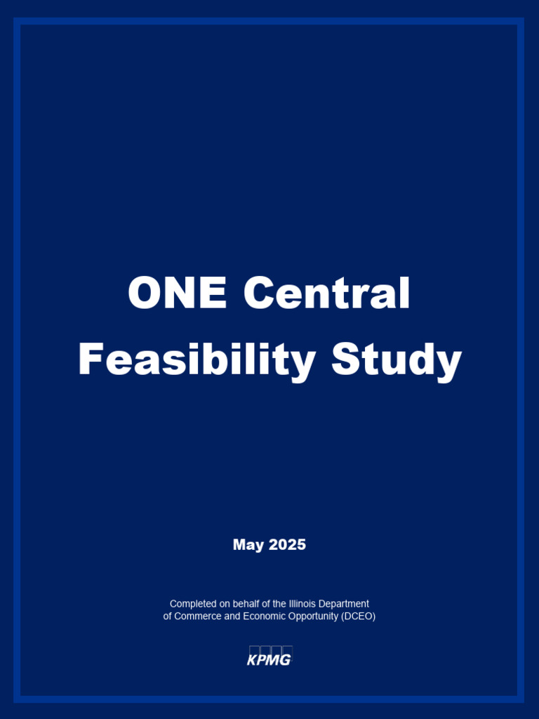 One Central Feasibility Study 2025 | PDF | Public–Private Partnership | Public Transport