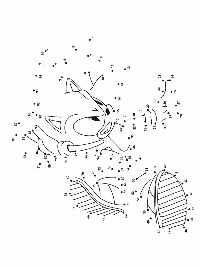 Dot To Dot Sonic The Hedgehog | PDF