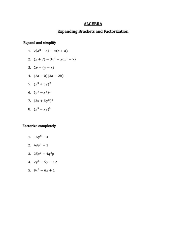 Algebra Lesson 1 Assignment | PDF