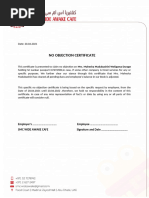 NOC Certificate Format Template | PDF