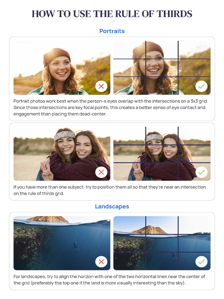 Mastering the Rule of Thirds in Photography | PDF