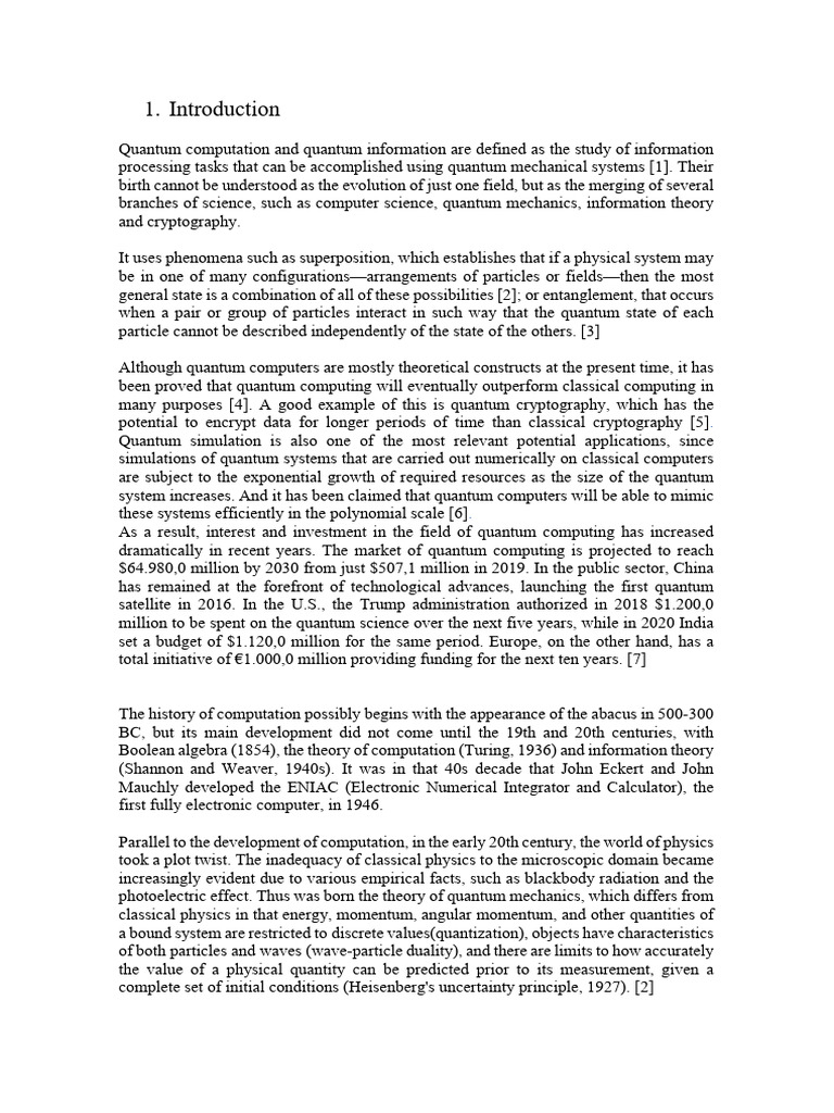 Borrador TFG | PDF | Quantum Computing | Bit