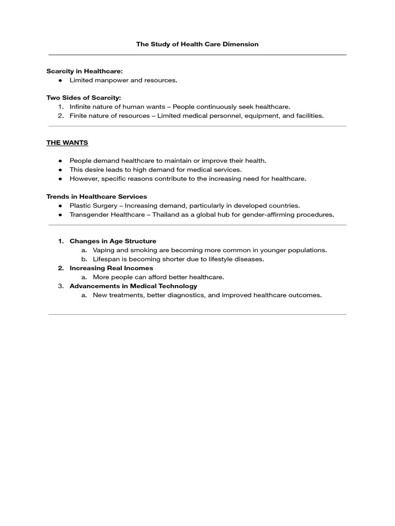 Healthcare Economics - Health care Dimensions | PDF | Health Care ...