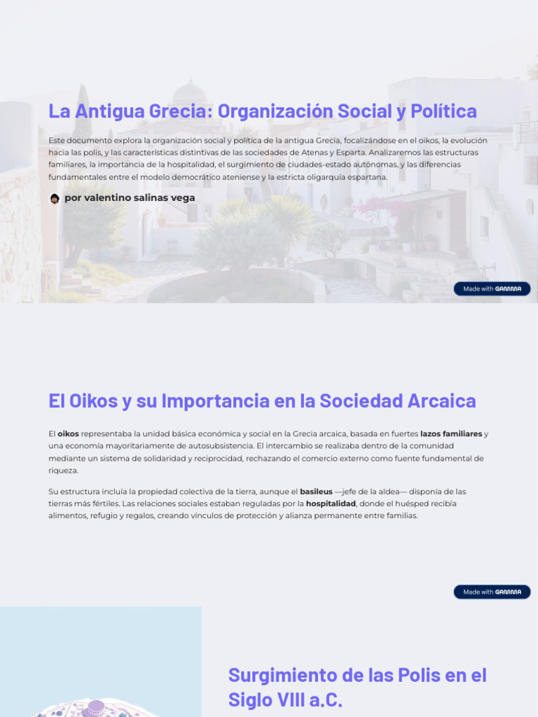 La Antigua Grecia Organizacion Social y Politica | PDF | Esparta | Antigua Grecia