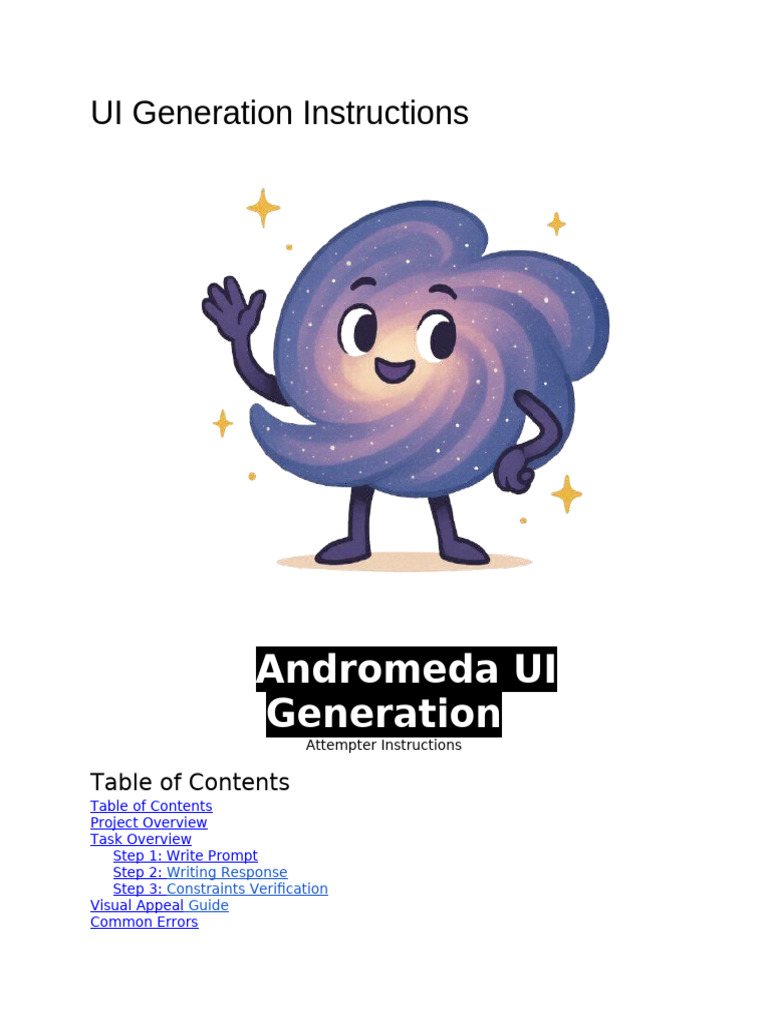 Andromeda UI Generation | PDF | User Interface | Mobile App