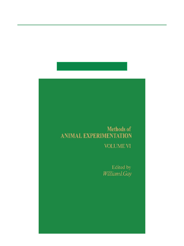 Methods of Animal Experimentation VI | PDF | Dominance (Genetics ...