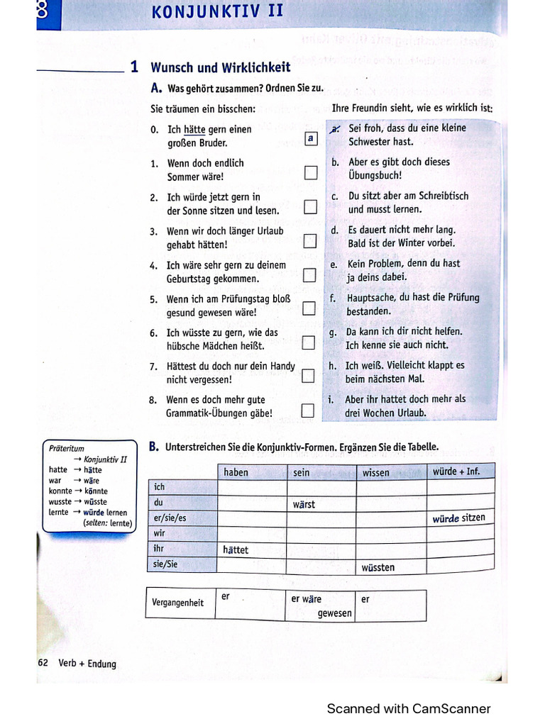 Konjunktiv 2 - Übungen | PDF