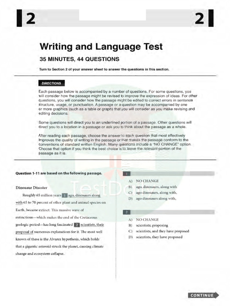 Writing Test | PDF