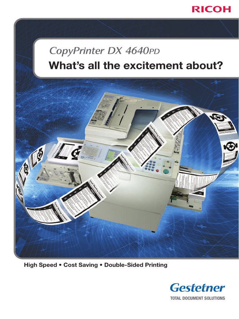 DX-4640-PD | PDF | Printer (Computing)