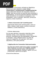 Formulario IR17 en República Dominicana, Formulario Que Sirve para La ...