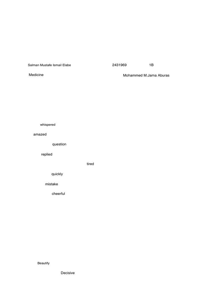 Freshmen English Midterm Exam 2025 (Answers) | PDF | Semantic Units ...