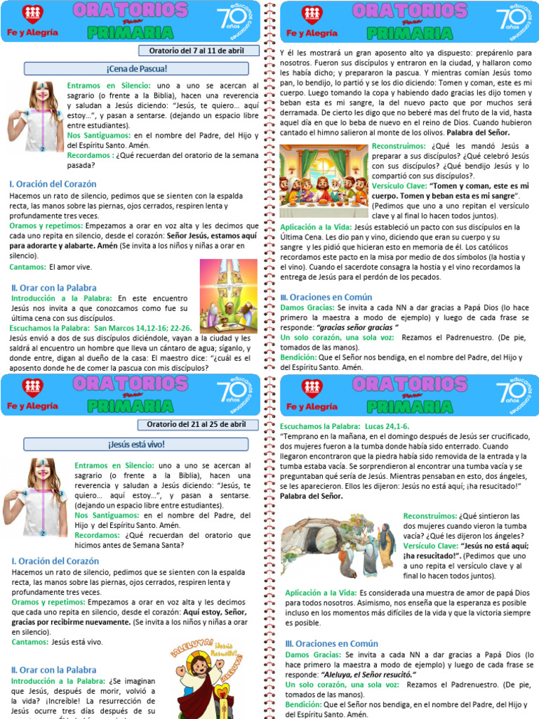 Oratorios Tercer Momento | PDF | Oración | orador del Señor