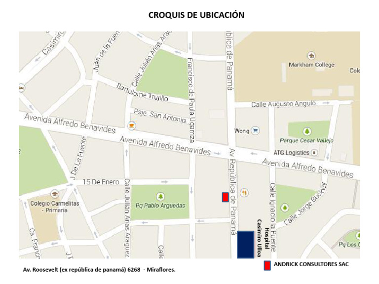 Croquis Ubicacion Andrick Consultores | PDF