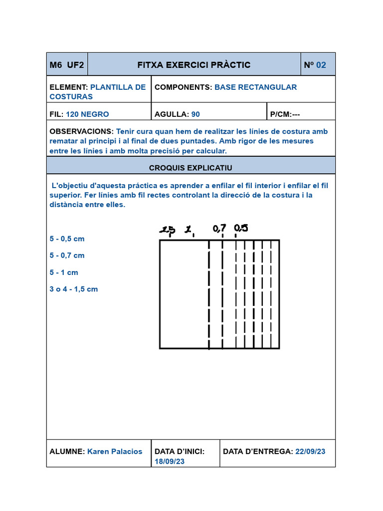 M6 Uf2 Fitxa Exercici Pràctic Nº: Element: Components | PDF