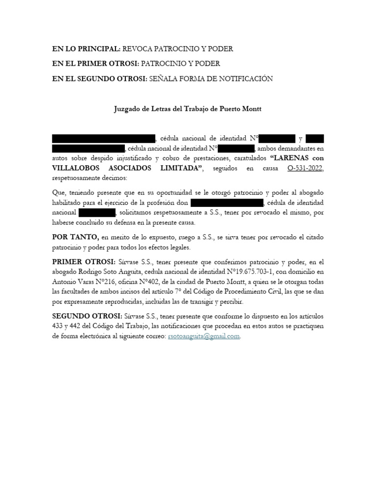 Revoca Poder | PDF
