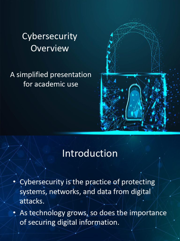 Cybersecurity Presentation | PDF