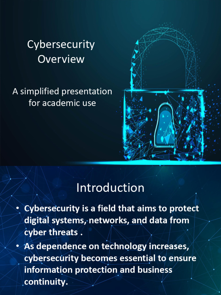Essential Cybersecurity Overview Guide | PDF
