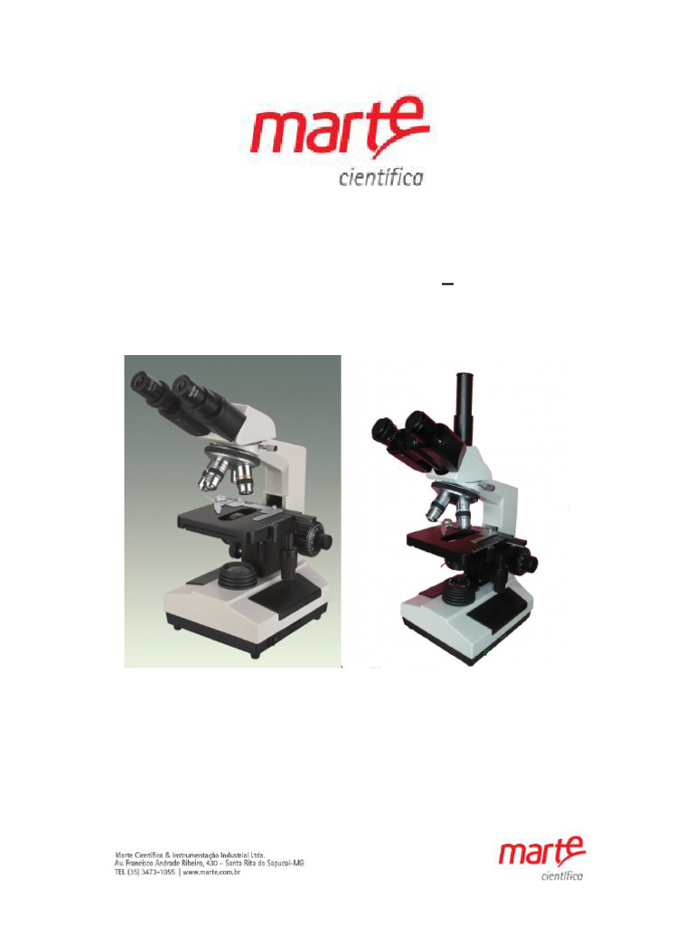 Manual de Uso do Microscópio Marte MIC-100 | PDF | Revólver