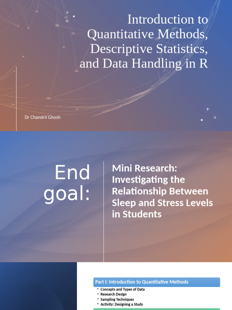 Week 9 Intro To Quant Methods | PDF | Level Of Measurement | Variance
