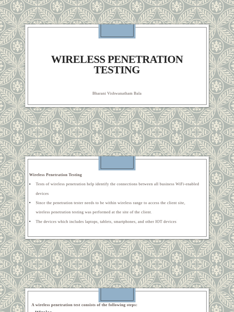 Wireless Pen Test - VB | PDF | Wi Fi | Computer Network