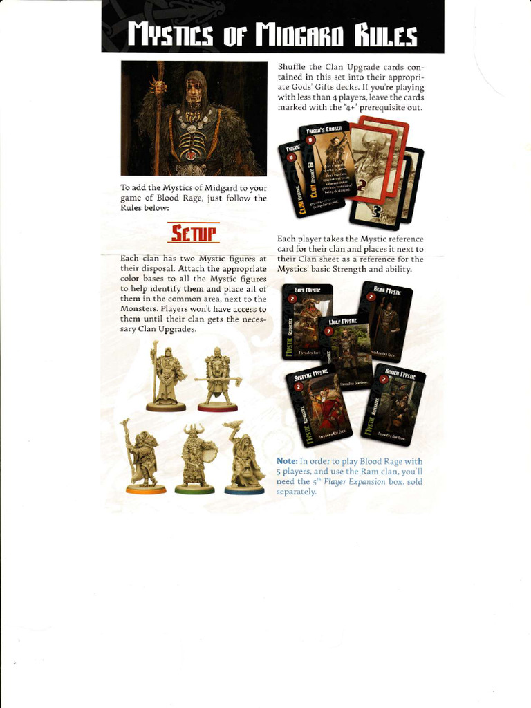 2c Blood Rage Mystics of Midgard Rulebook | PDF | Card Games | Board Games